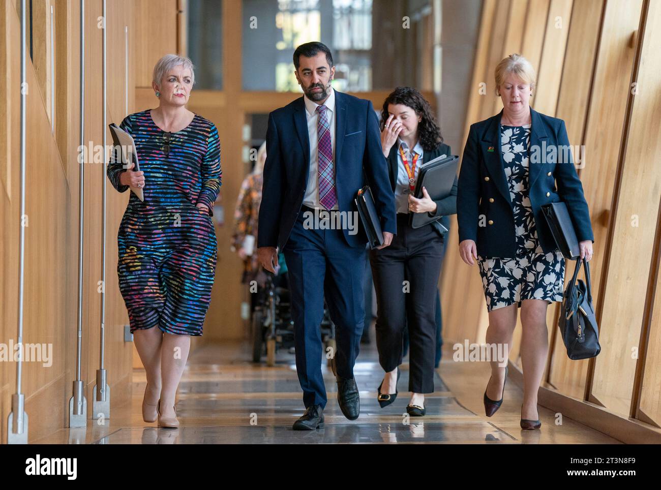 Scotland's First Minister Humza Yousaf with Justice and Home Affairs ...