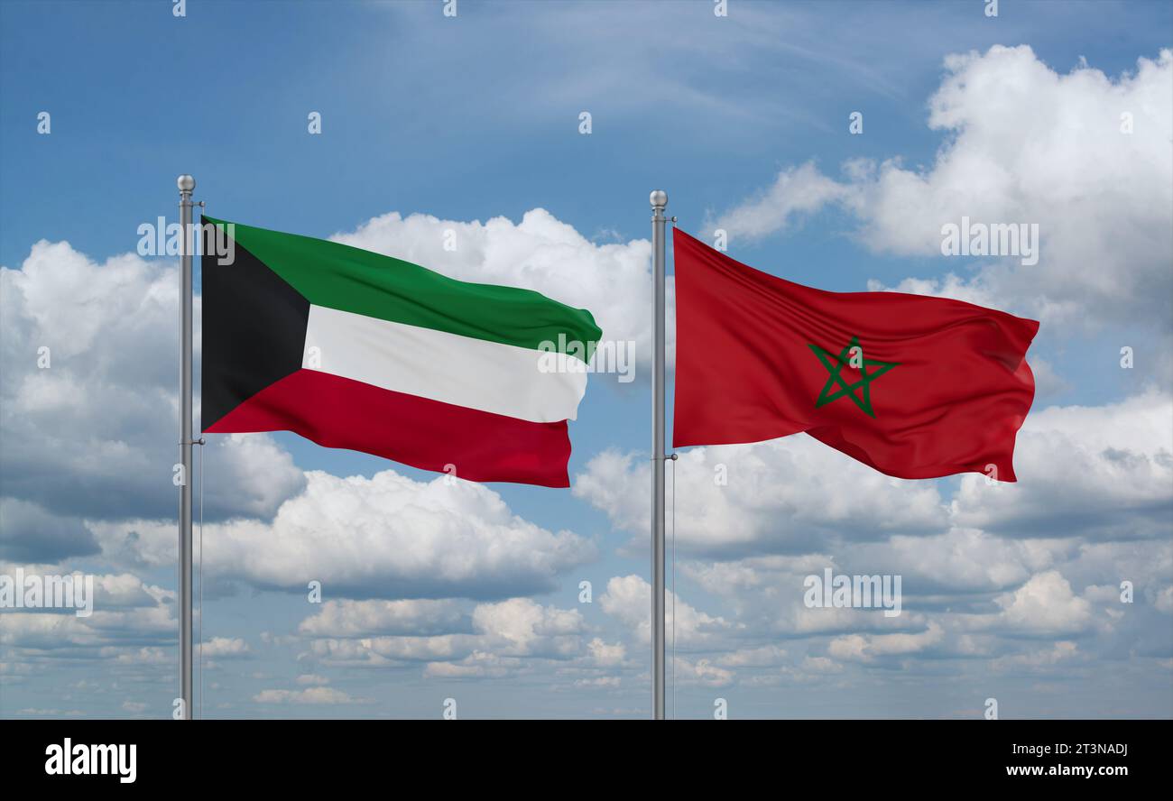 Kuwait morocco flag hi-res stock photography and images - Alamy
