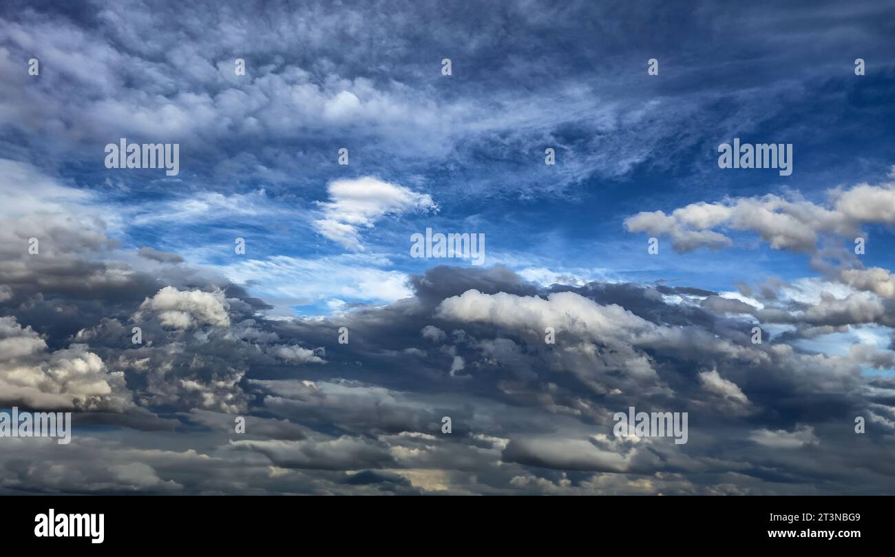 blue sky with white clouds Stock Photo - Alamy