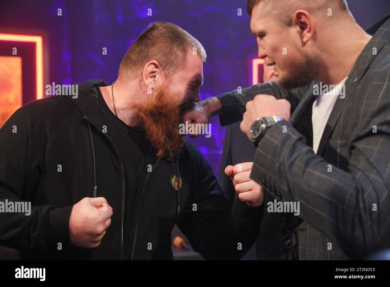 25.10.2023. Russia. Moscow. Vyacheslav Datsik, Russian boxer, mixed ...