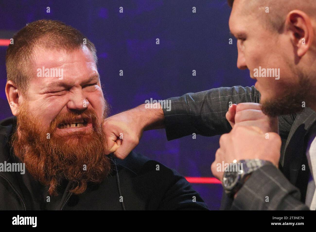 25.10.2023. Russia. Moscow. Vyacheslav Datsik, Russian boxer, mixed ...