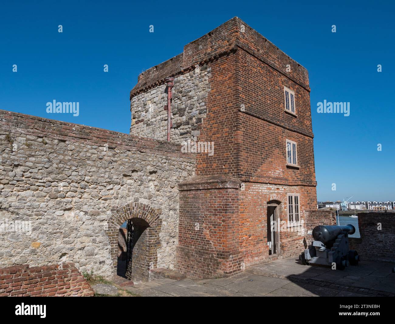 Exterior of the main building (south side) in Upnor Castle, an ...