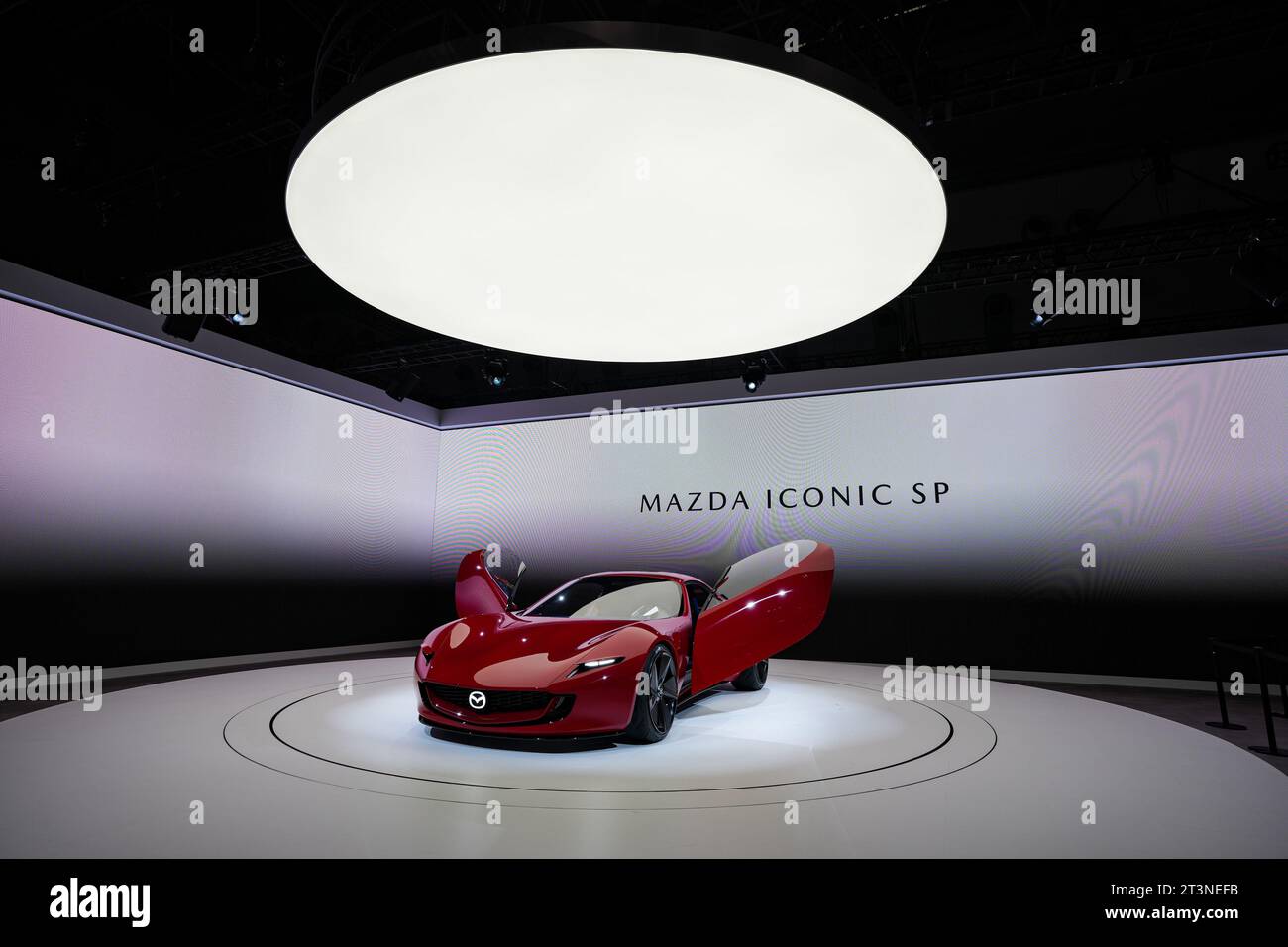 Tokyo, Japan. 26th Oct, 2023. Mazda's concept vehicle Iconic SP is seen ...