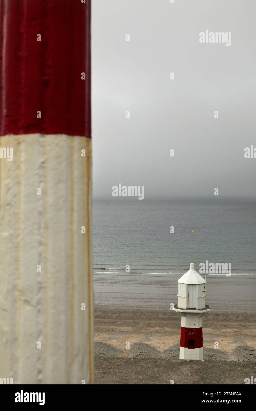 Port Erin beach and lighthouse, Isle of Man Stock Photo - Alamy