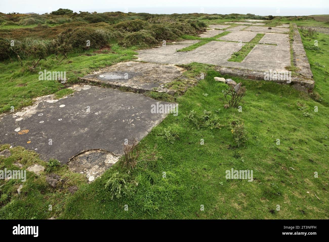 Remains of buildings at the site of the World War 2 Chain Home Low (CHL ...