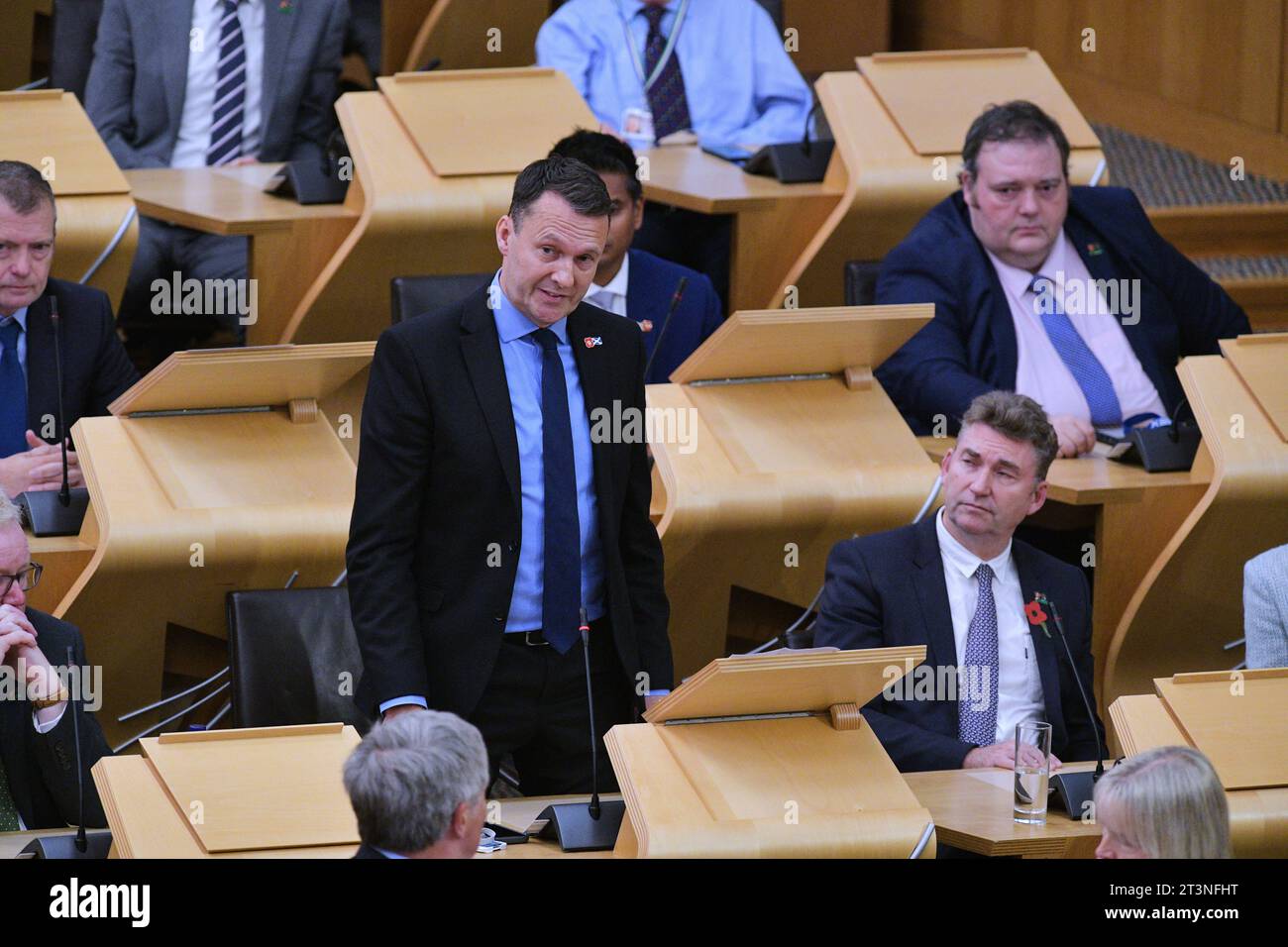 Edinburgh Scotland, UK 26 October 2023. Russell Findlay MSP at the ...