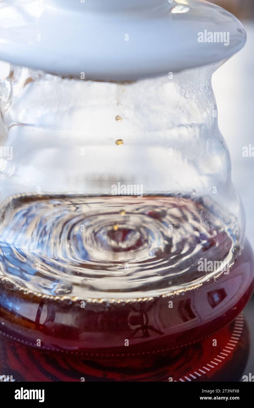 brewing coffee with the v60 method Stock Photo - Alamy