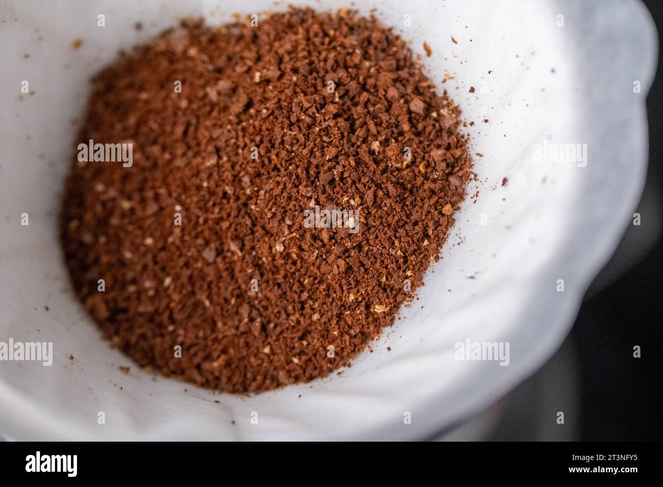 brewing coffee with the v60 method Stock Photo - Alamy
