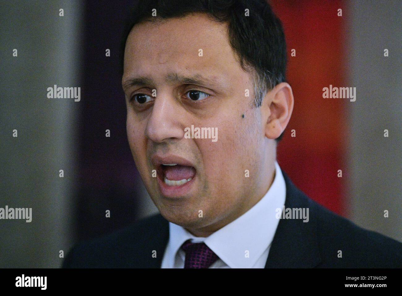 Edinburgh Scotland Uk 26 October 2023 Scottish Labour Leader Anas