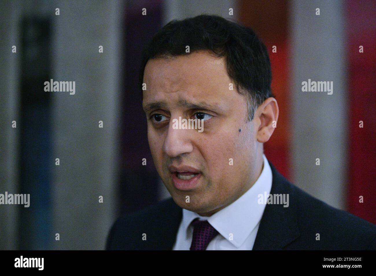Edinburgh Scotland, UK 26 October 2023. Scottish Labour leader Anas ...