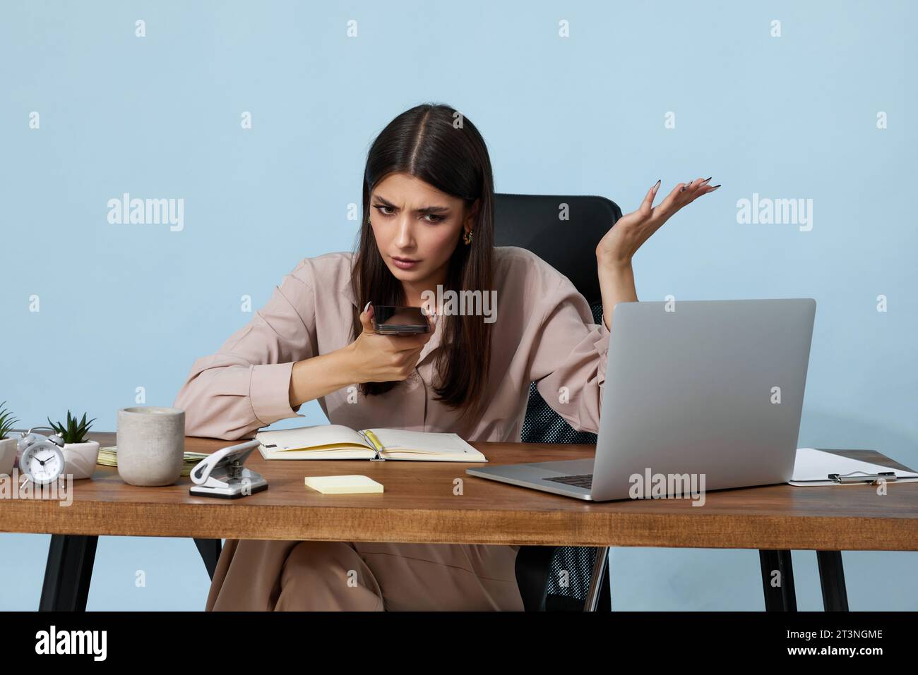 Upset girl sitting on chair hi-res stock photography and images - Alamy