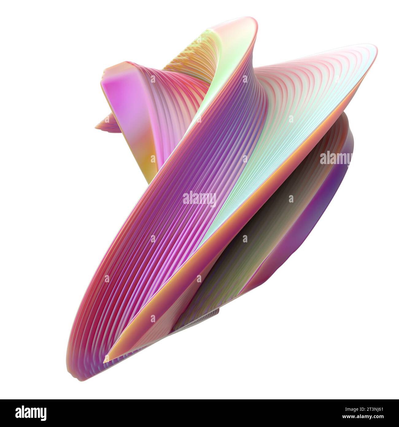 Isolated Contemporary Art Sharp Geometry Pink Elegant Modern 3D ...