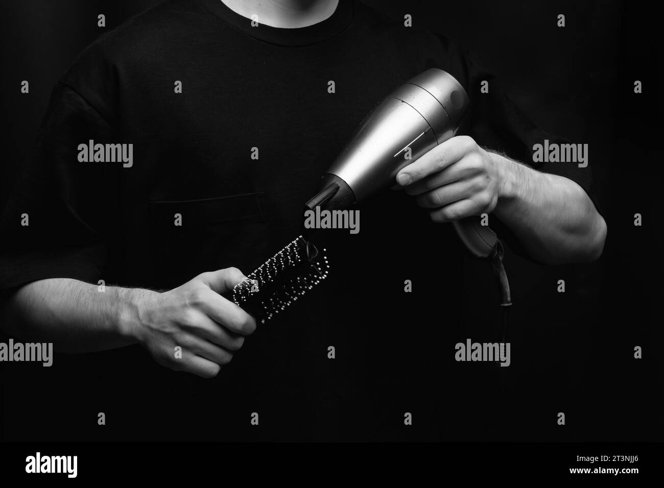 Menu in hands Black and White Stock Photos & Images - Alamy