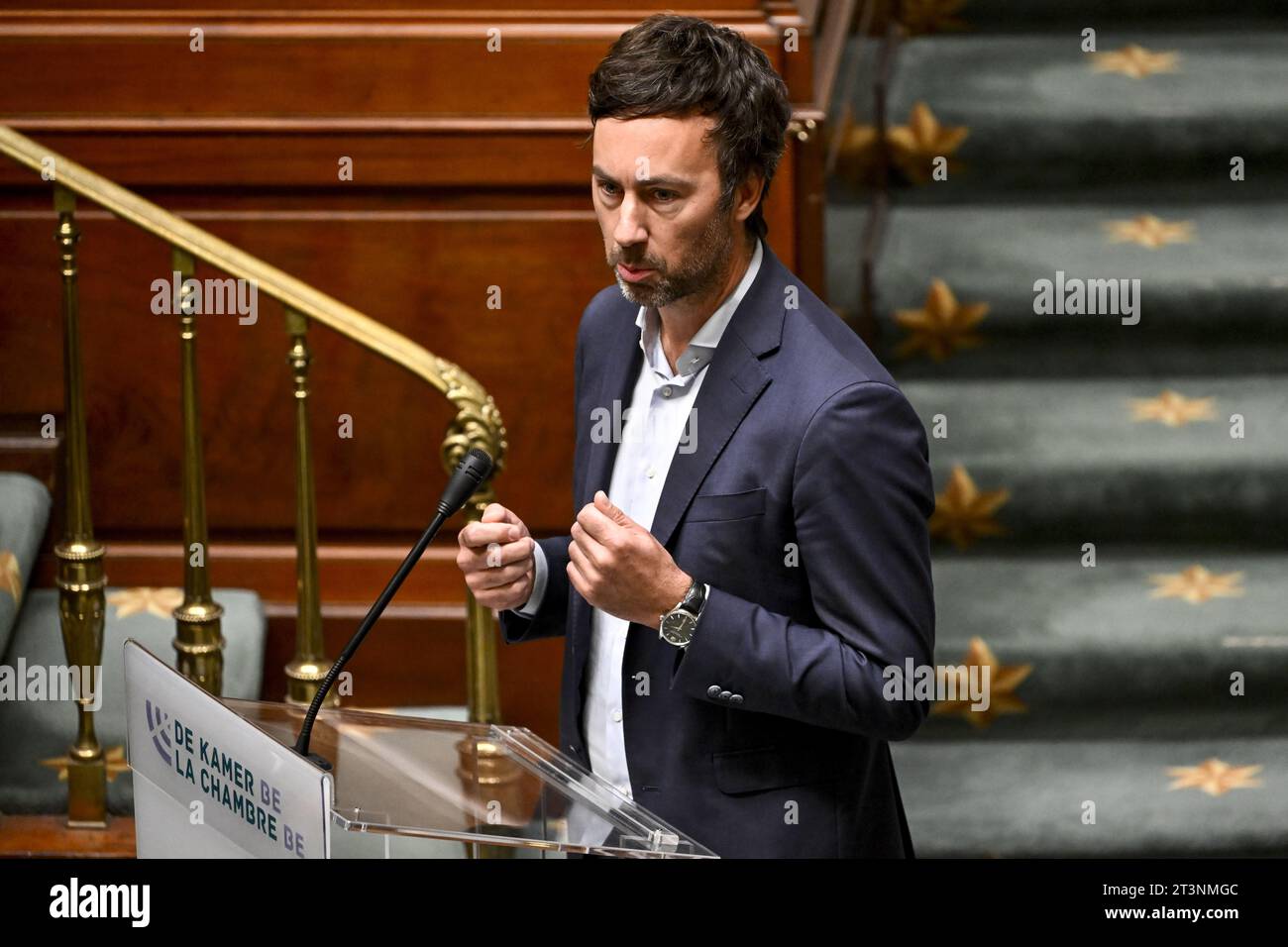 Brussels, Belgium. 26th Oct, 2023. Groen's Wouter De Vriendt pictured ...