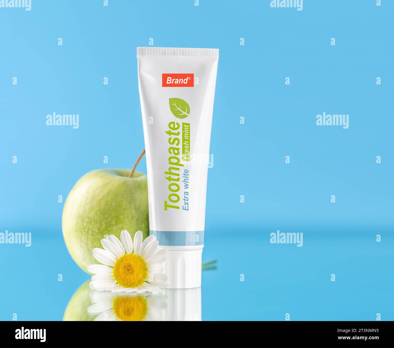 A clean and refreshing image featuring toothpaste, promoting oral ...