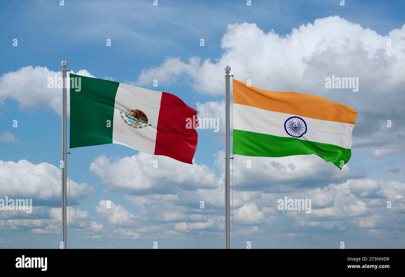 Mexico india flag hi-res stock photography and images - Alamy