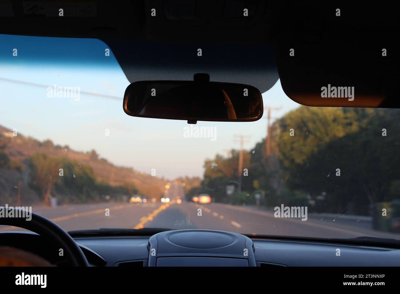 Poor Visibility In The Rear View Mirror Of A Car Poor Visibility In The ...