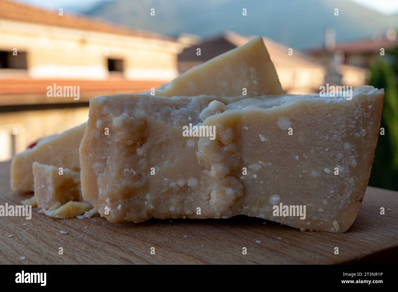 Traditional italian food - 36 months aged in caves Italian parmesan ...