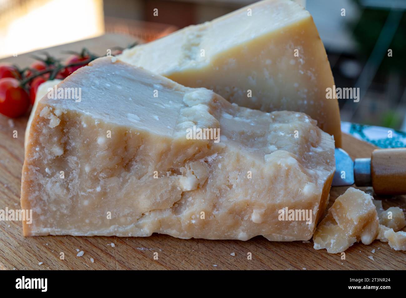 Traditional italian food - 36 months aged in caves Italian parmesan ...