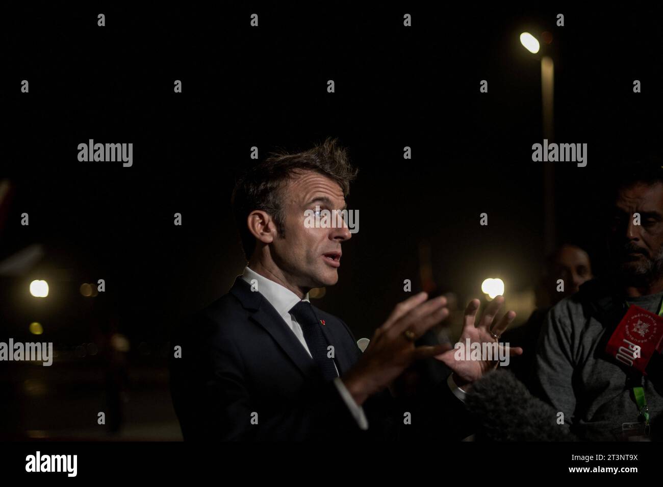 Le Caire, Egypt. 25th Oct, 2023. Emmanuel Macron, French president ...