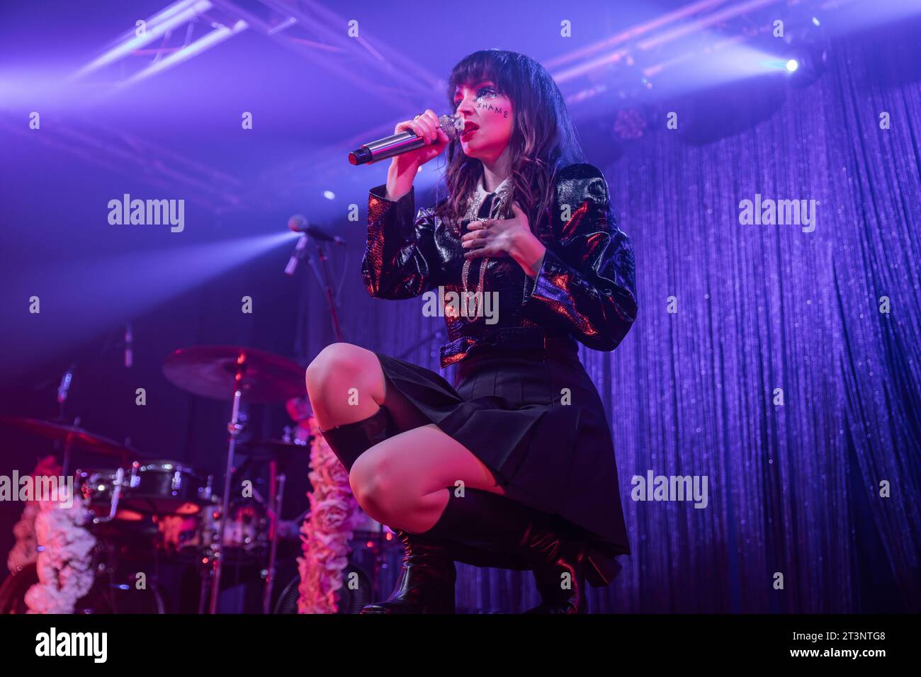Barcelona, Spain. 2023.10.24. Lauren Mayberry singer perform on stage ...