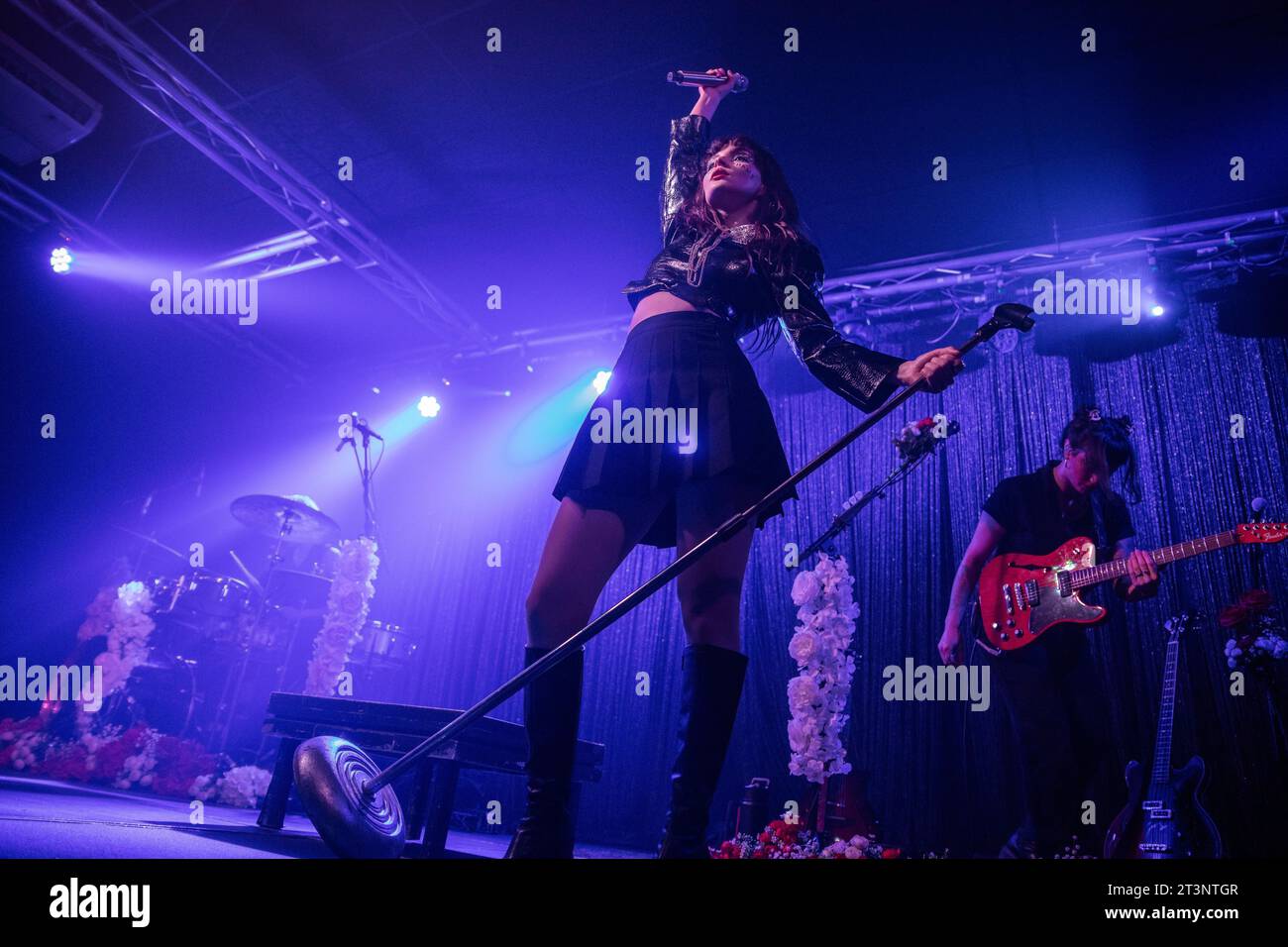 Barcelona, Spain. 2023.10.24. Lauren Mayberry singer perform on stage ...