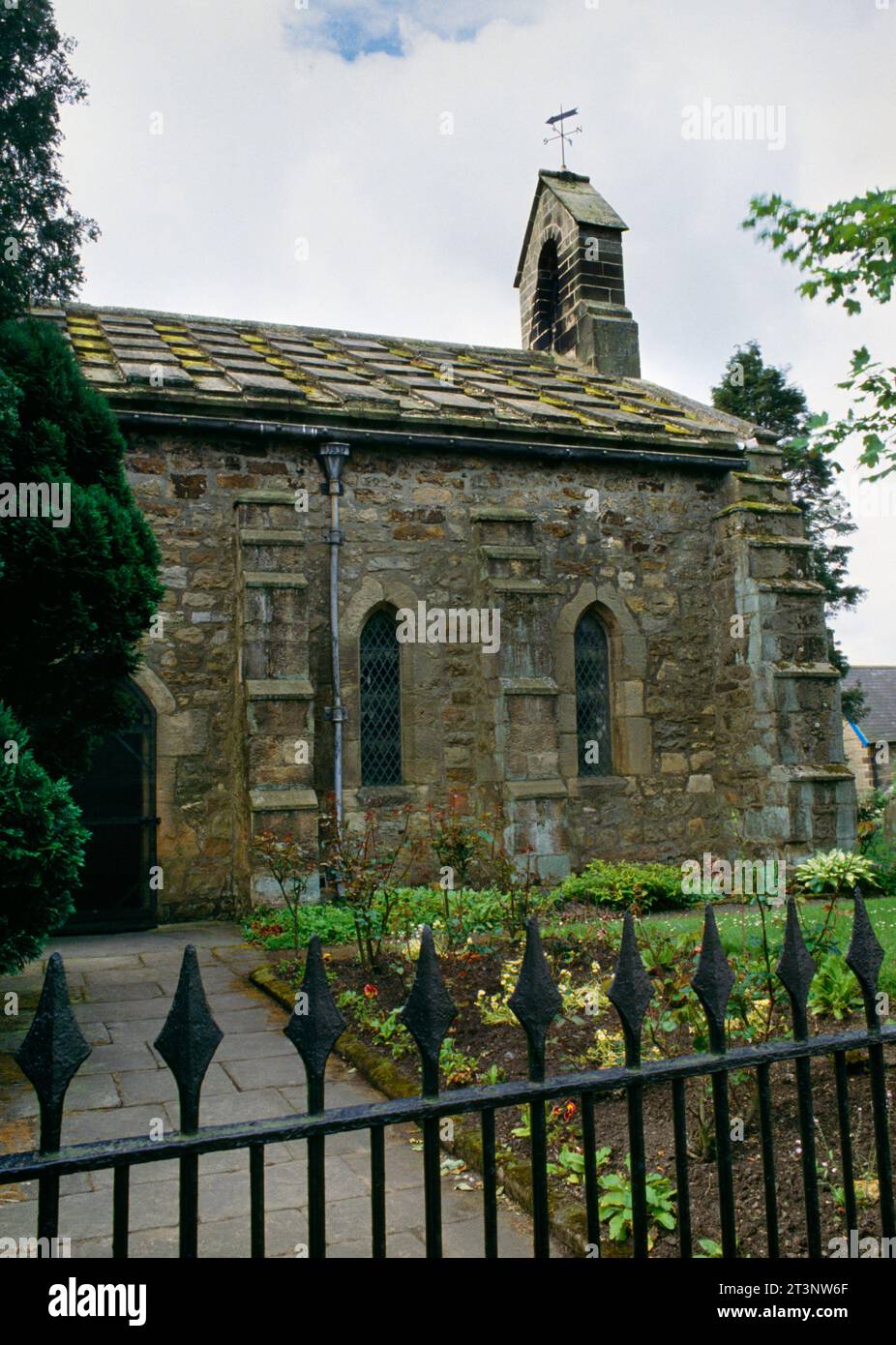 View SW of the stone roof of St Cuthbert's Church, Bellingham ...