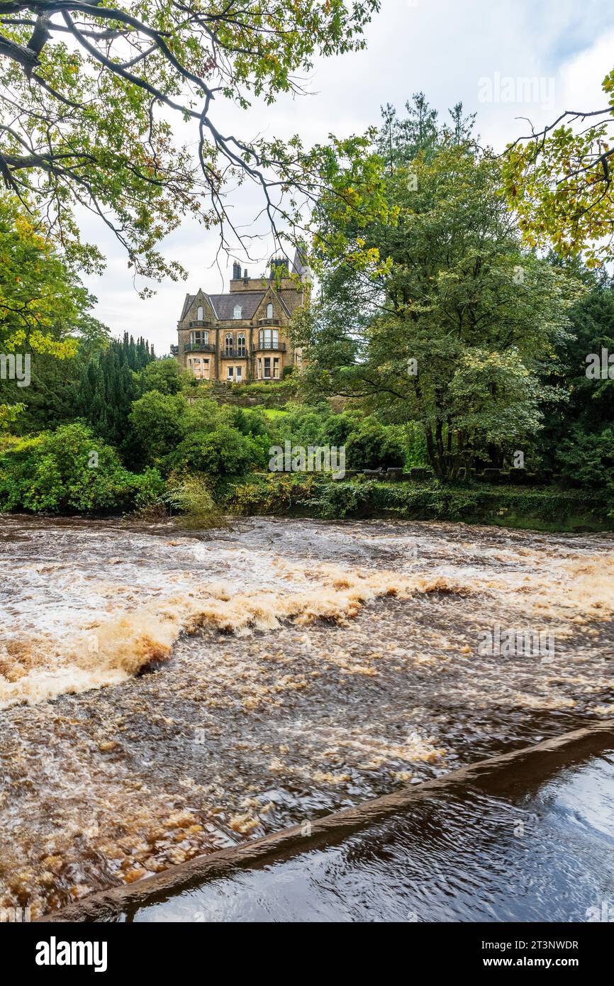 River Nidd,at Pateley Bridge, Castlestead, North Yorkshire, Nidderdale ...