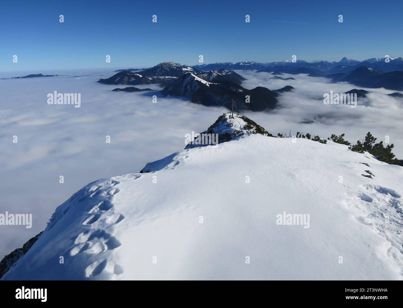 Herzogstand, Deutschland 16. November 2022: Hier am Herzogstand im ...