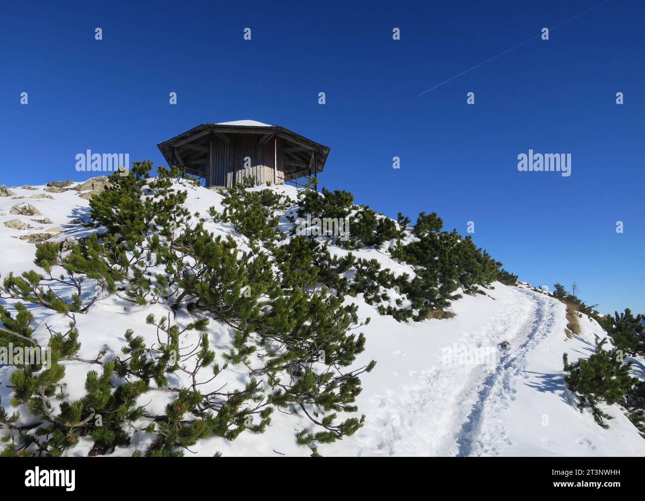Herzogstand, Deutschland 16. November 2022: Hier am Herzogstand im ...