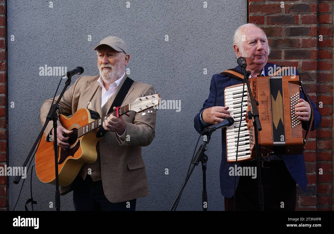 International recording artists Foster and Allen perform at the ...