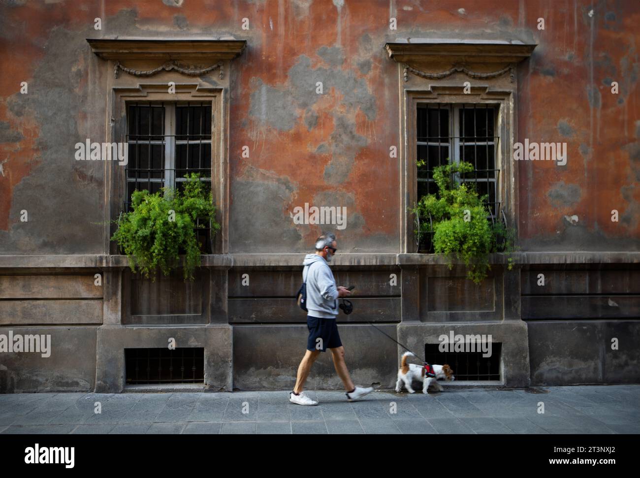 Building exterior architecture city life walking hi-res stock ...