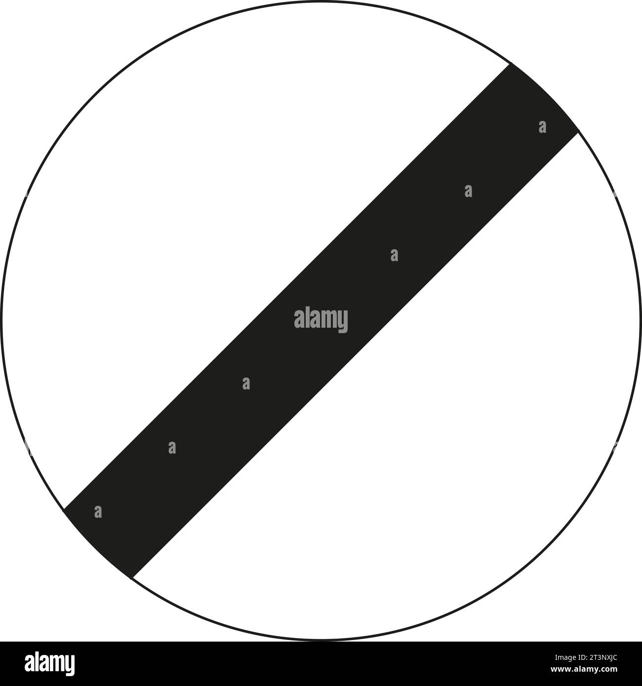 French road sign: End of all bans Stock Photo - Alamy