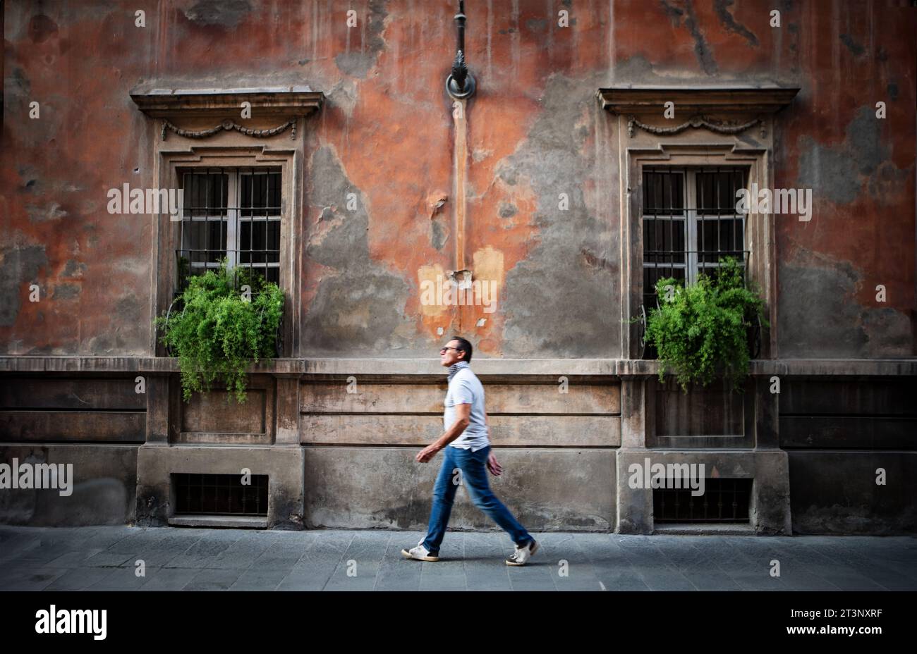 Building exterior architecture city life walking hi-res stock ...