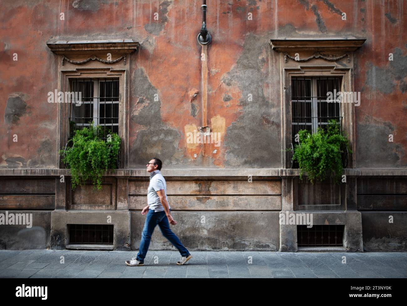 Building exterior architecture city life walking hi-res stock ...