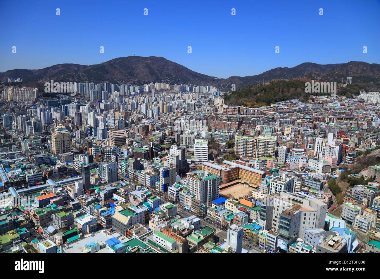 BUSAN, SOUTH KOREA - MARCH 27, 2023: Cityscape of Busan with Seo and ...