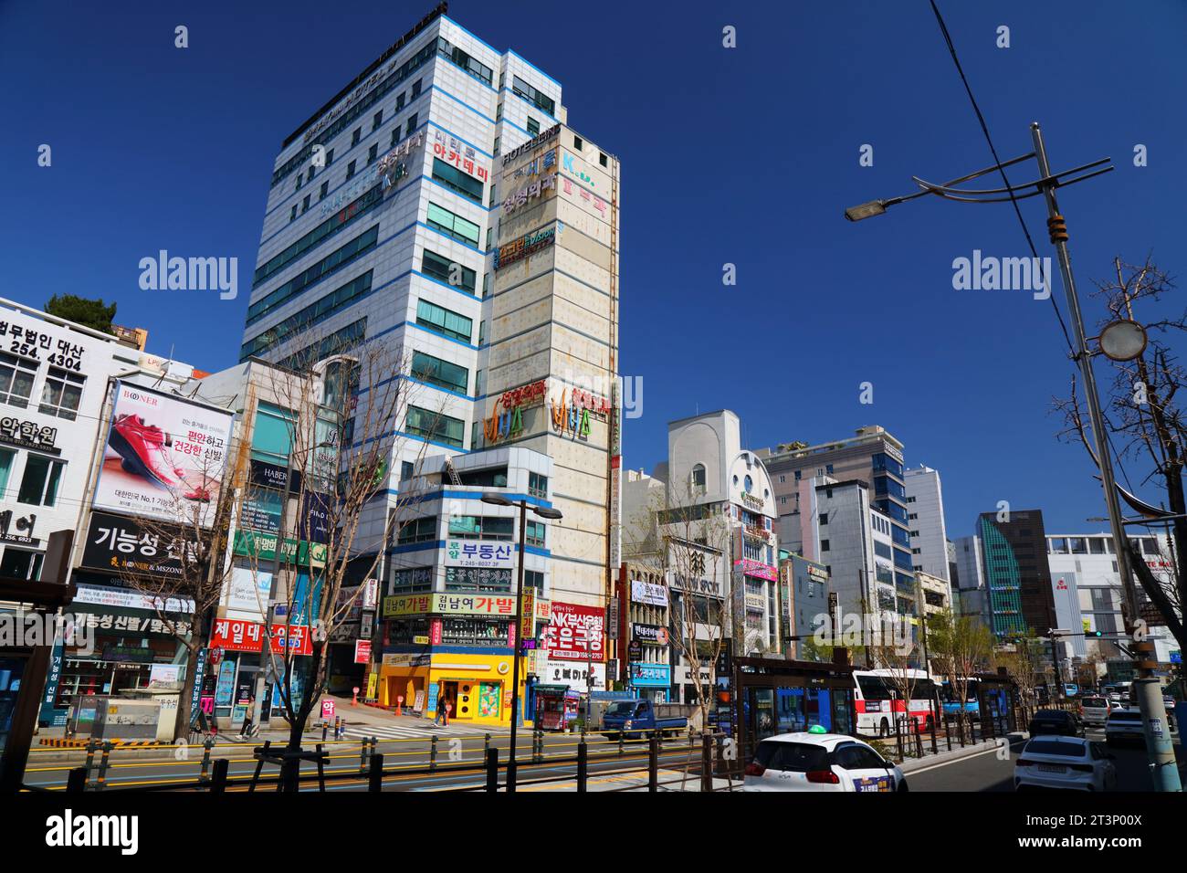 BUSAN, SOUTH KOREA - MARCH 27, 2023: Street view of Busan city in ...