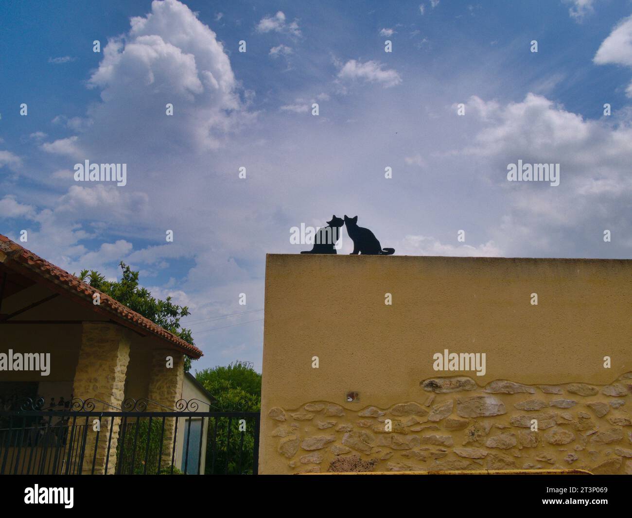 Kissing cats art hi-res stock photography and images - Alamy