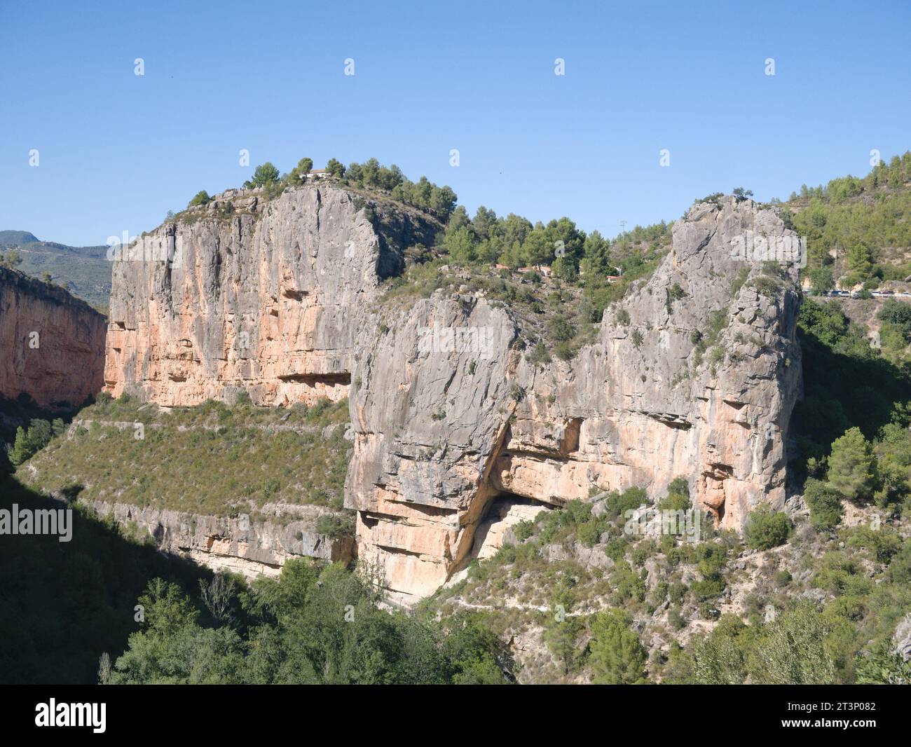 Giant faces in rock, Chulilla, Spain Stock Photo - Alamy