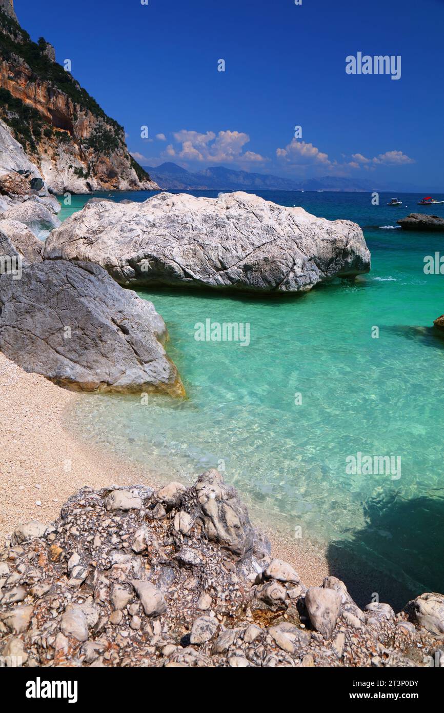 Cala Goloritze perfect beach in Sardinia, Italy. Baunei in Ogliastra ...