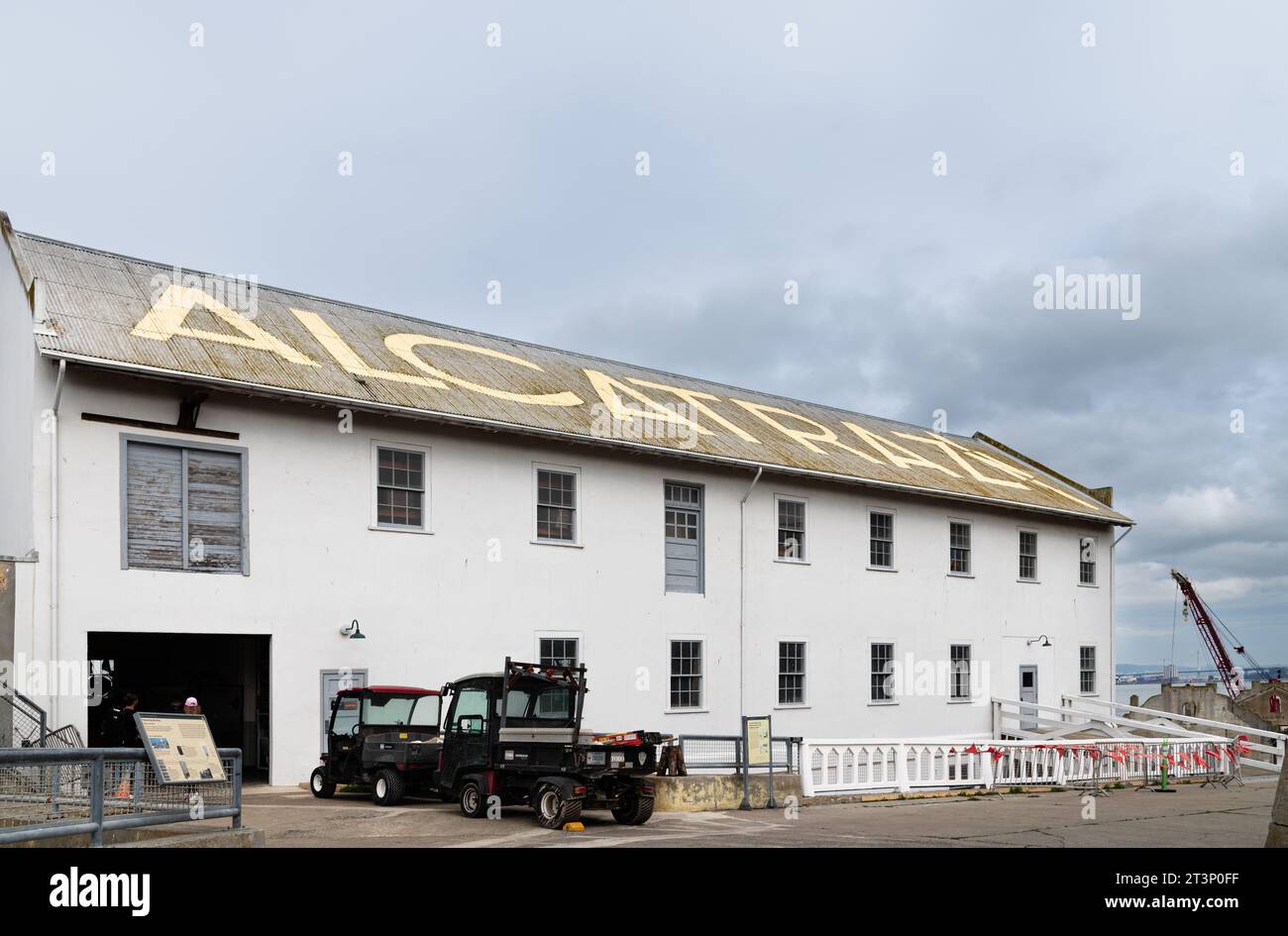 Quartermaster Building on Alcatraz Island Stock Photo - Alamy