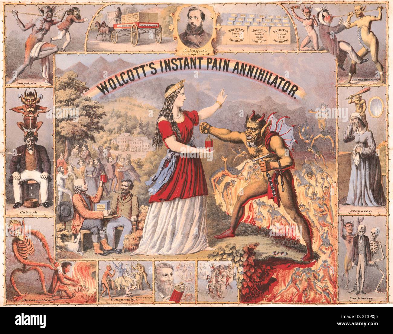 Victorian medical advertising hi-res stock photography and images - Alamy