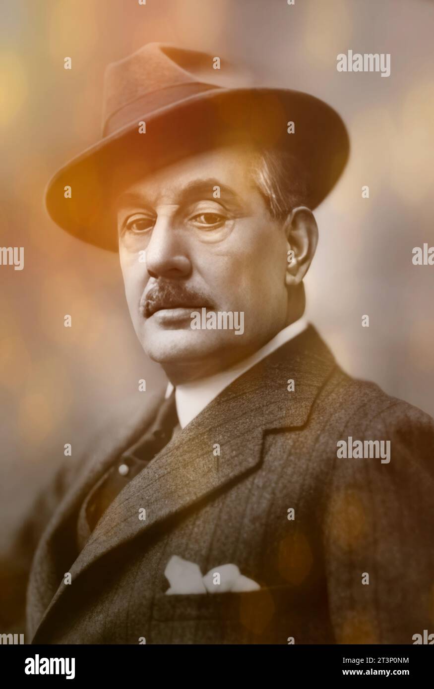 Giacomo Puccini, 1858 –1924, Italian composer, digitally edited ...