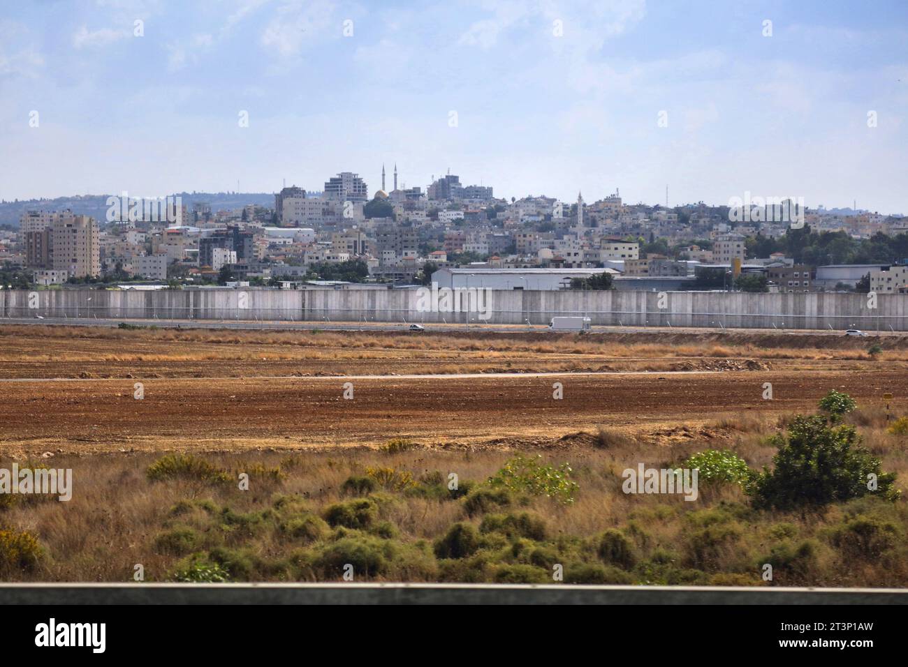 West Bank Barrier security wall separating Israel and Palestinian ...