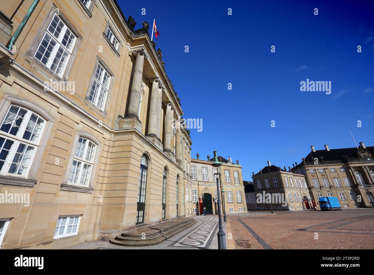 Copenhagen landmark - Amalienborg, royal palace in Frederiksstaden ...
