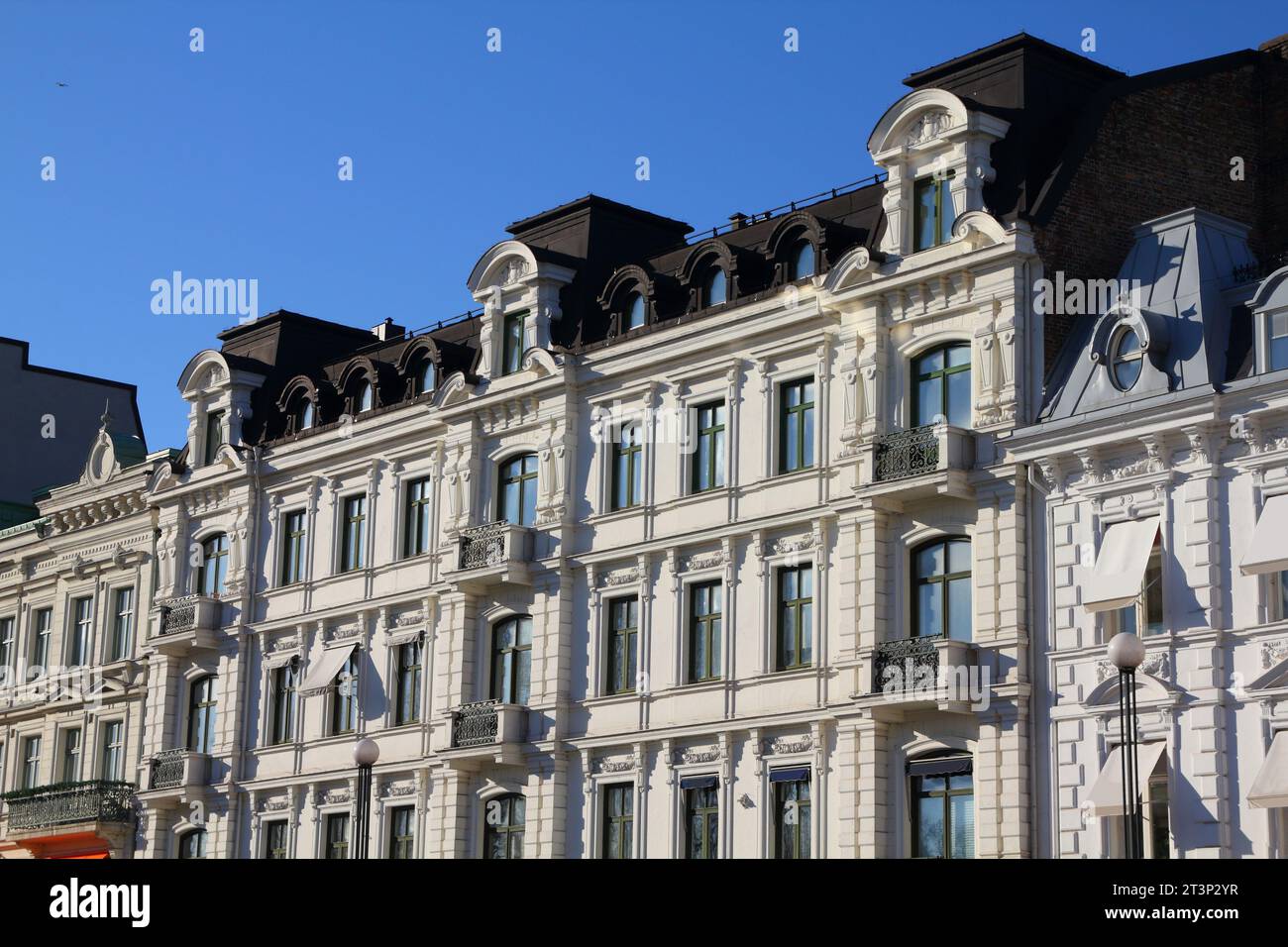 Malmo, Sweden - old town architecture. City in Scania county (Skane in ...