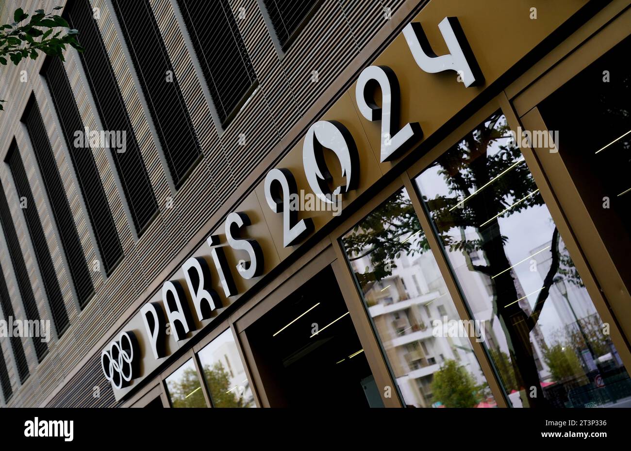 The front of the Pulse building in Saint-Denis, Paris, head offices of ...