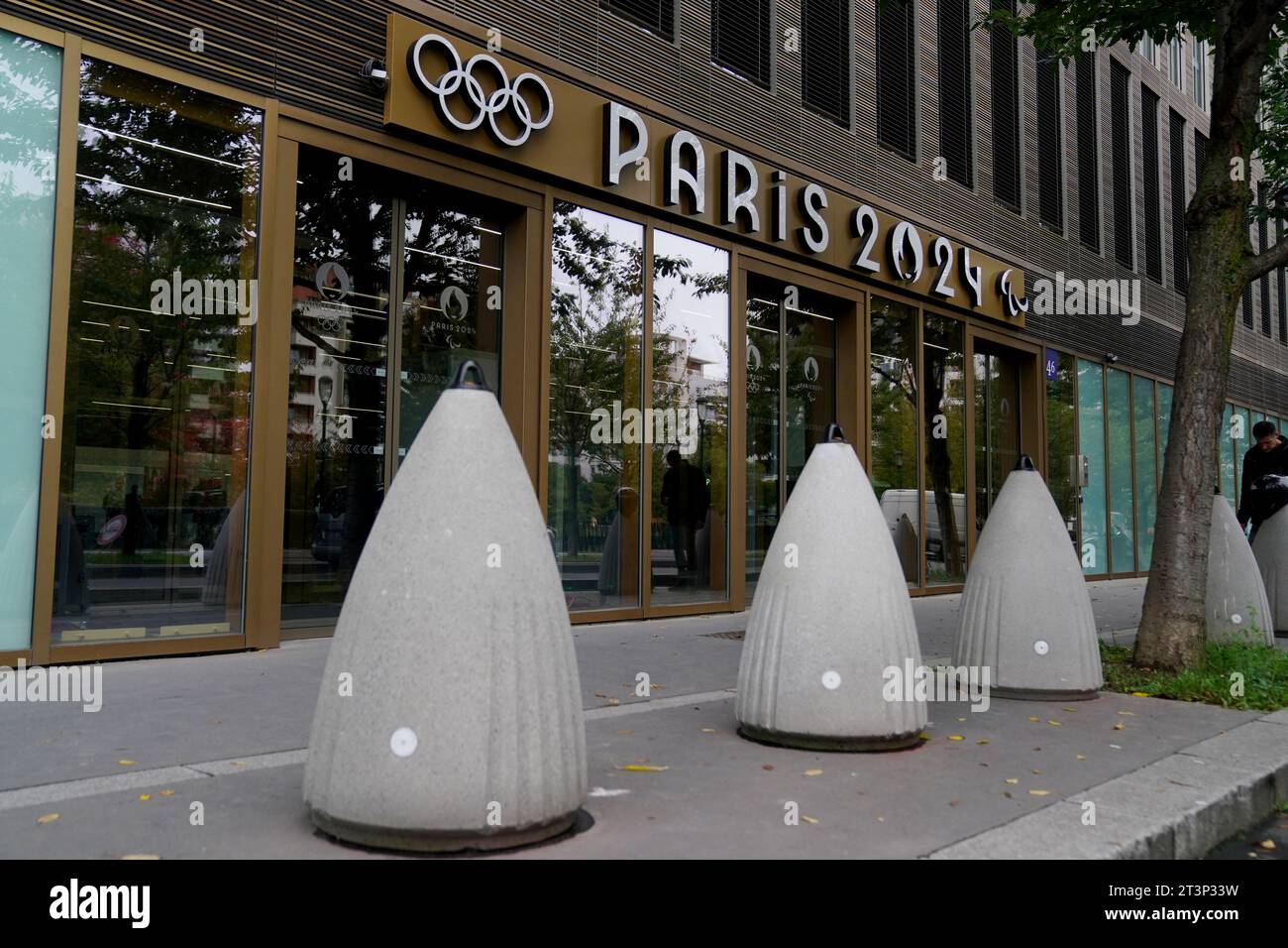 The front of the Pulse building in Saint-Denis, Paris, head offices of ...