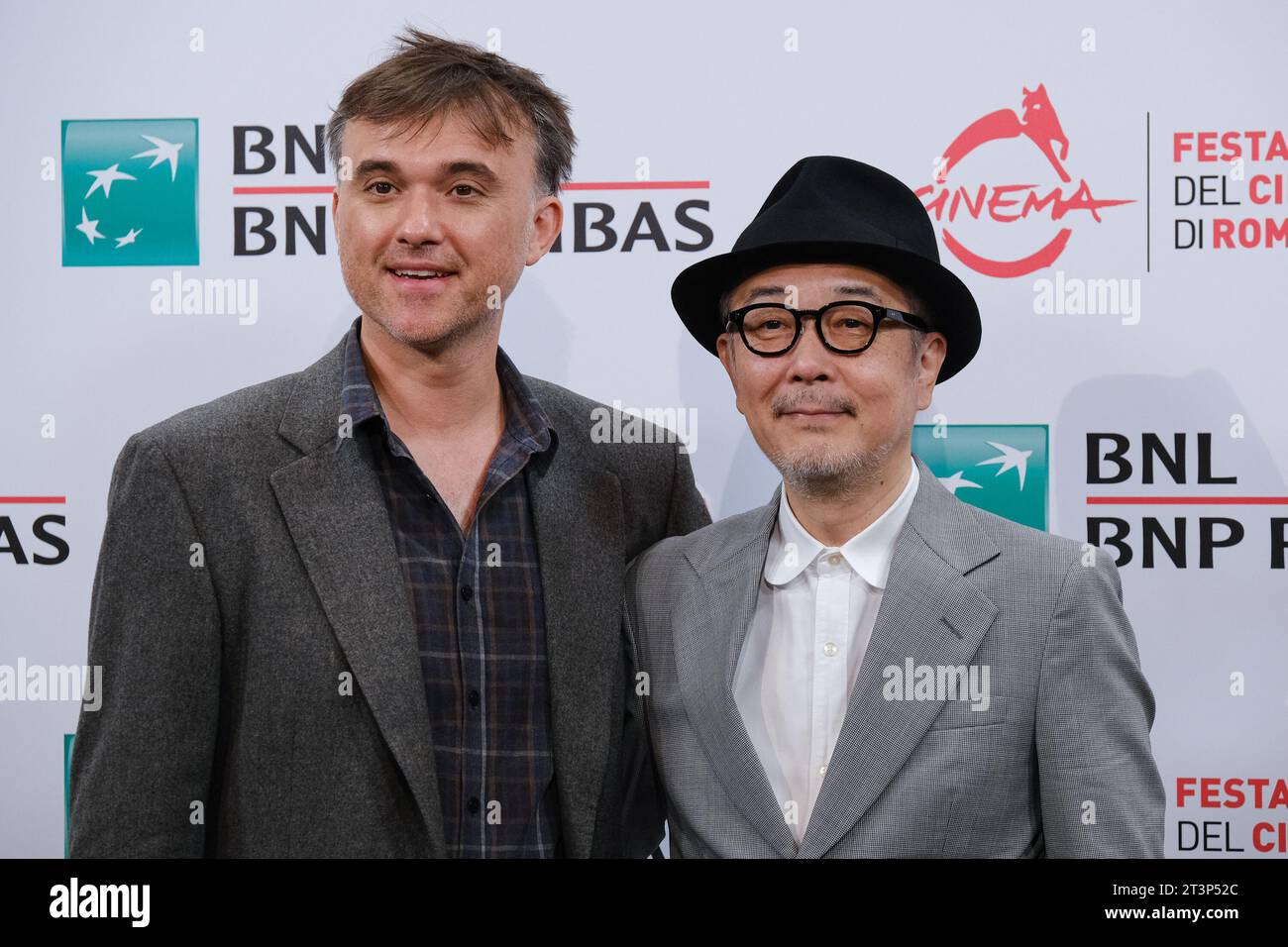 Rome, Italy. 26th Oct, 2023. Patrick Dickinson (L) and Lily Franky (R) attend the photo call of ...