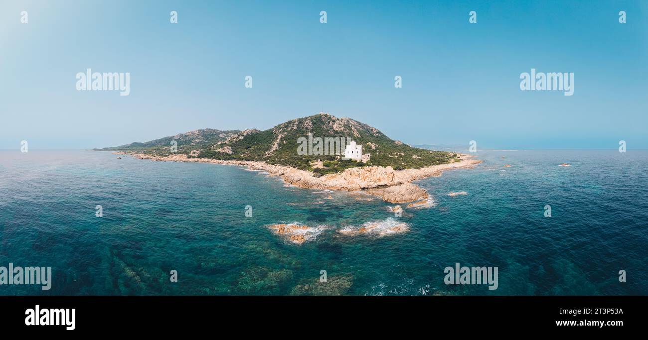 Capo comino lighthouse hi-res stock photography and images - Alamy